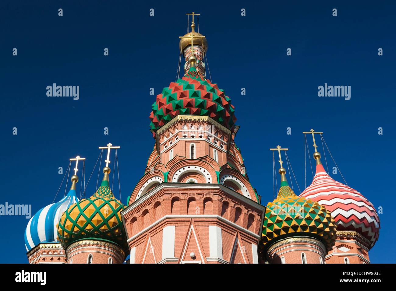 Russia, Moscow, Red Square, Saint Basils Cathedral Stock Photo - Alamy