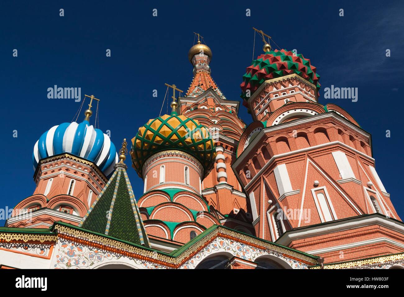 Russia, Moscow, Red Square, Saint Basils Cathedral Stock Photo - Alamy