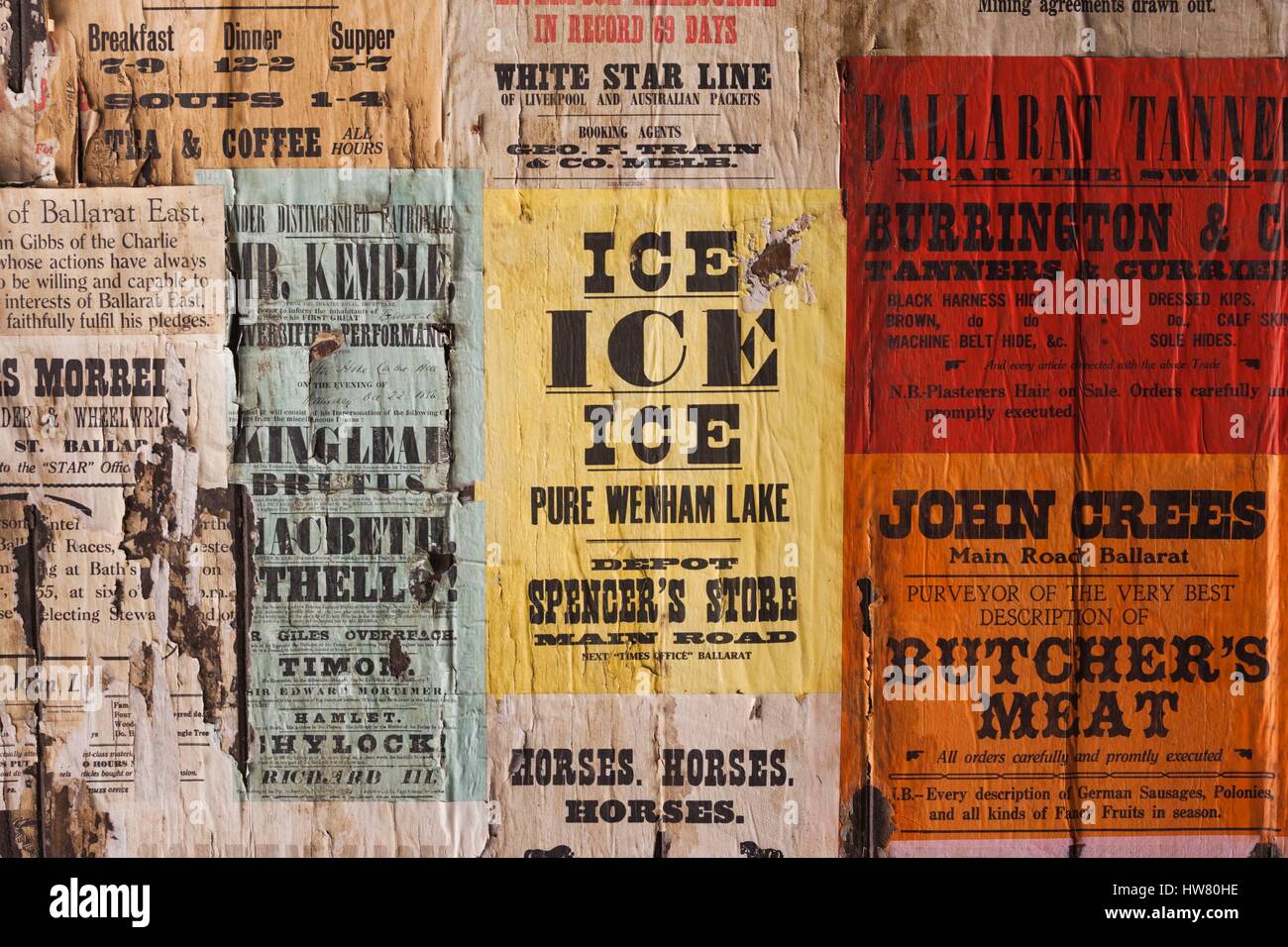 Advertisements 1860's hi-res stock photography and images - Alamy