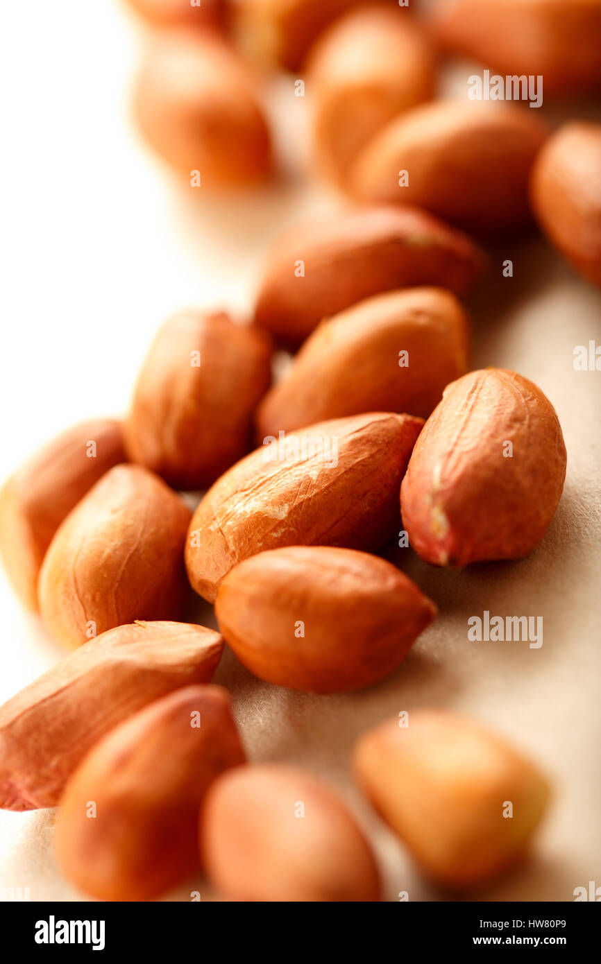 Dried peanuts in closeup Stock Photo - Alamy