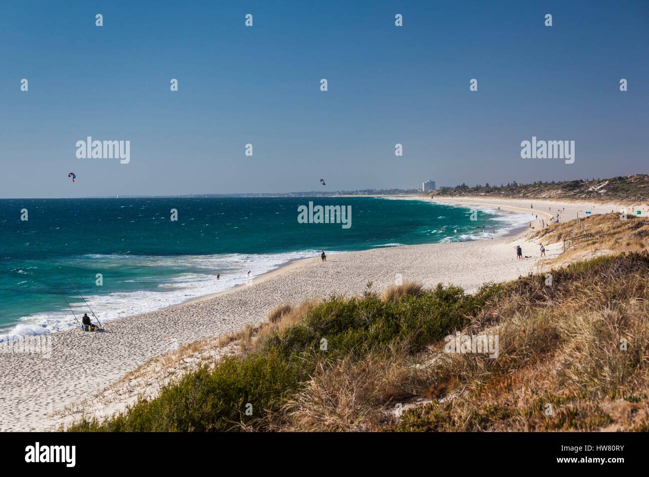 Australia, Western Australia, Cottesloe, Cottesloe Beach Stock Photo ...