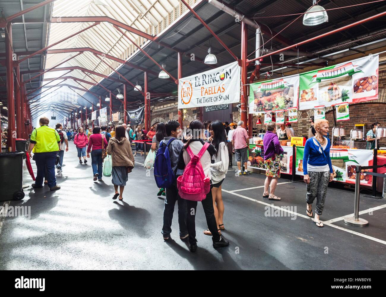 Australia, Victoria, Melbourne, Queen Victoria Market, ethnic food ...
