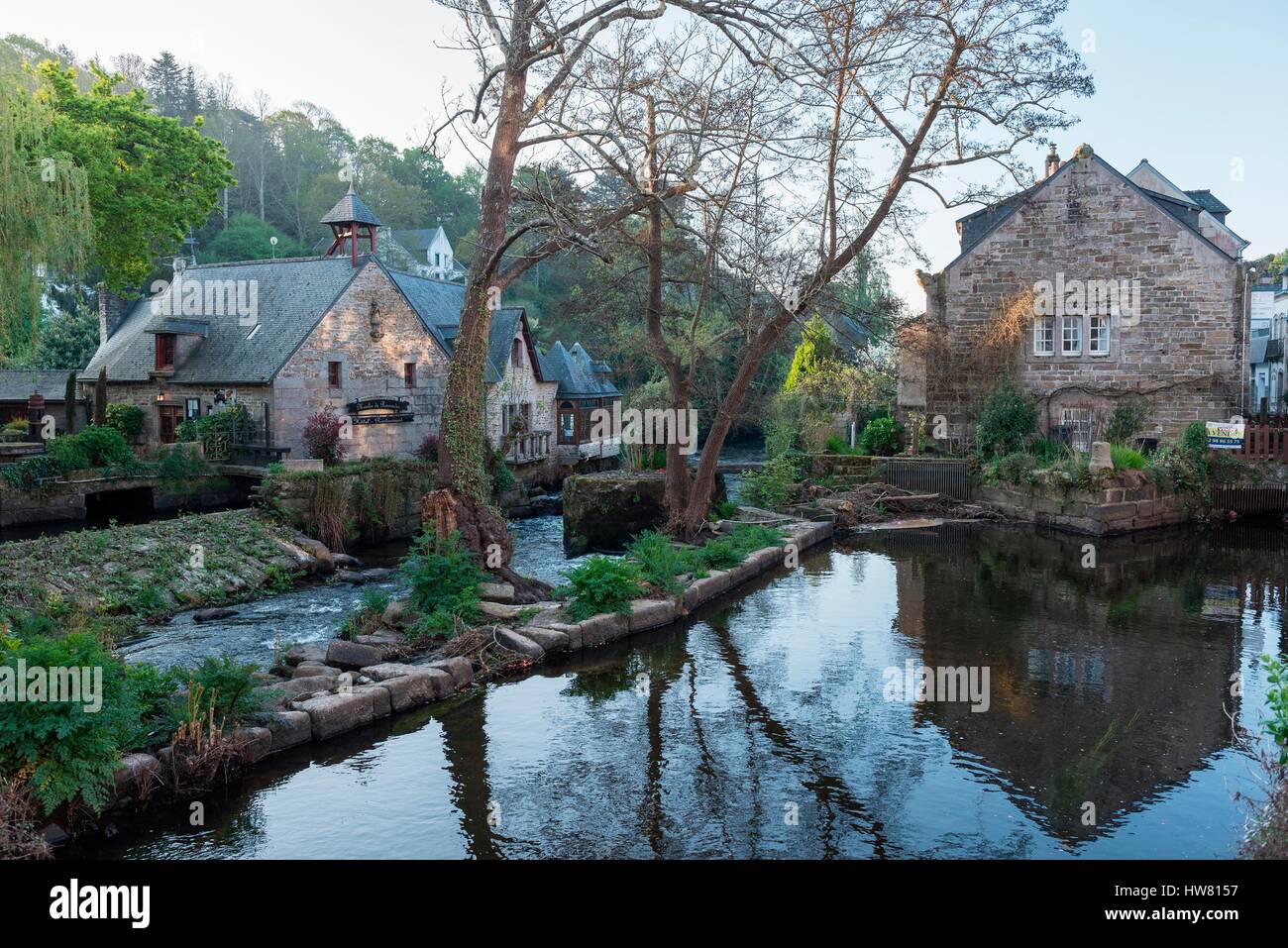 France, Finistere, Pont-Aven, mill of Rosmadec Stock Photo - Alamy