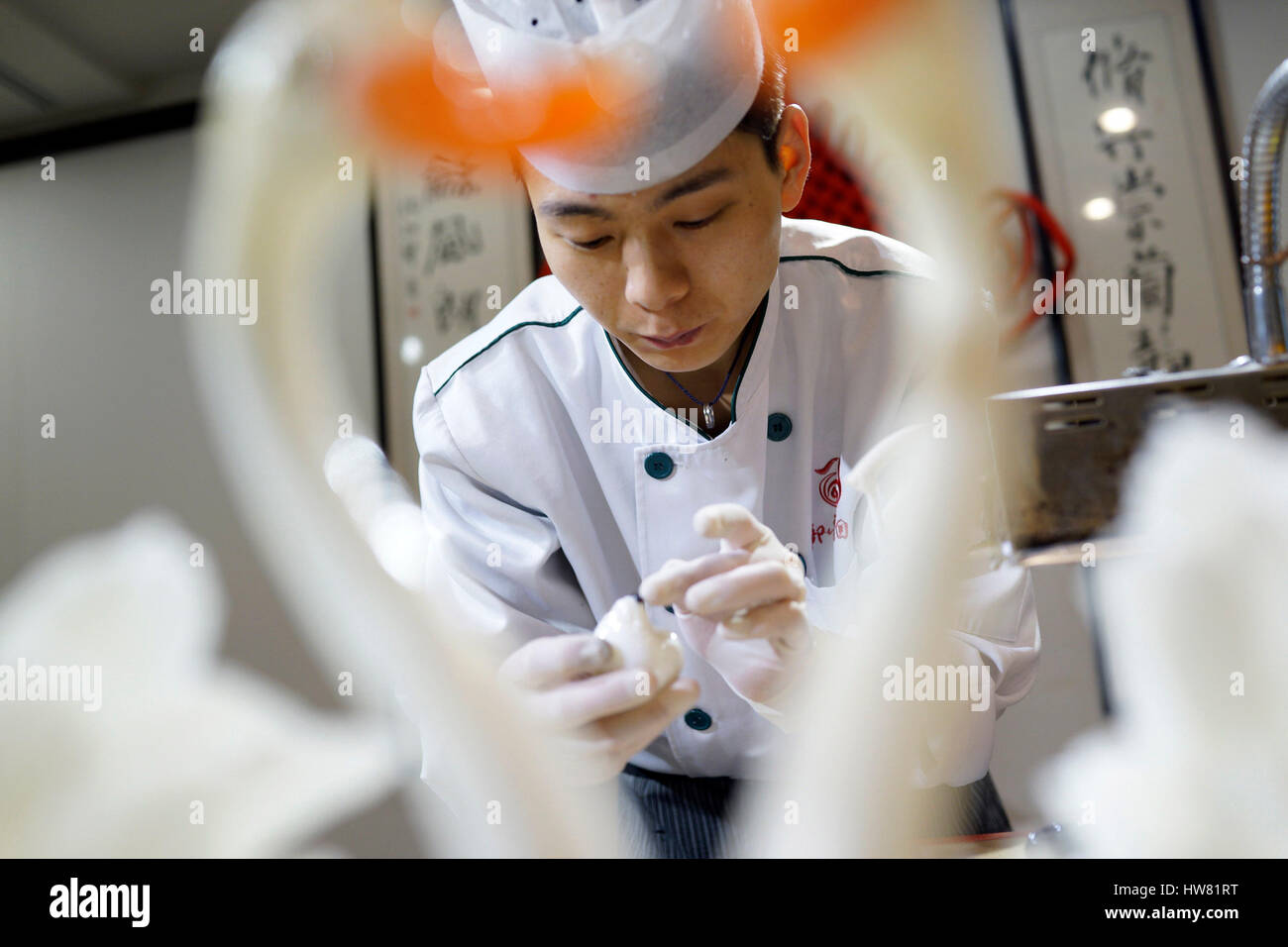 Yinchuan, China's Ningxia Hui Autonomous Region. 10th Mar, 2017. Chef ...