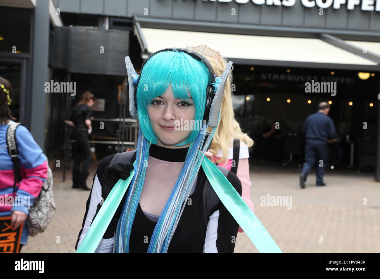 Birmingham, UK. 18th March, 2017. MCM Comic Con at NEC in Birmingham ...