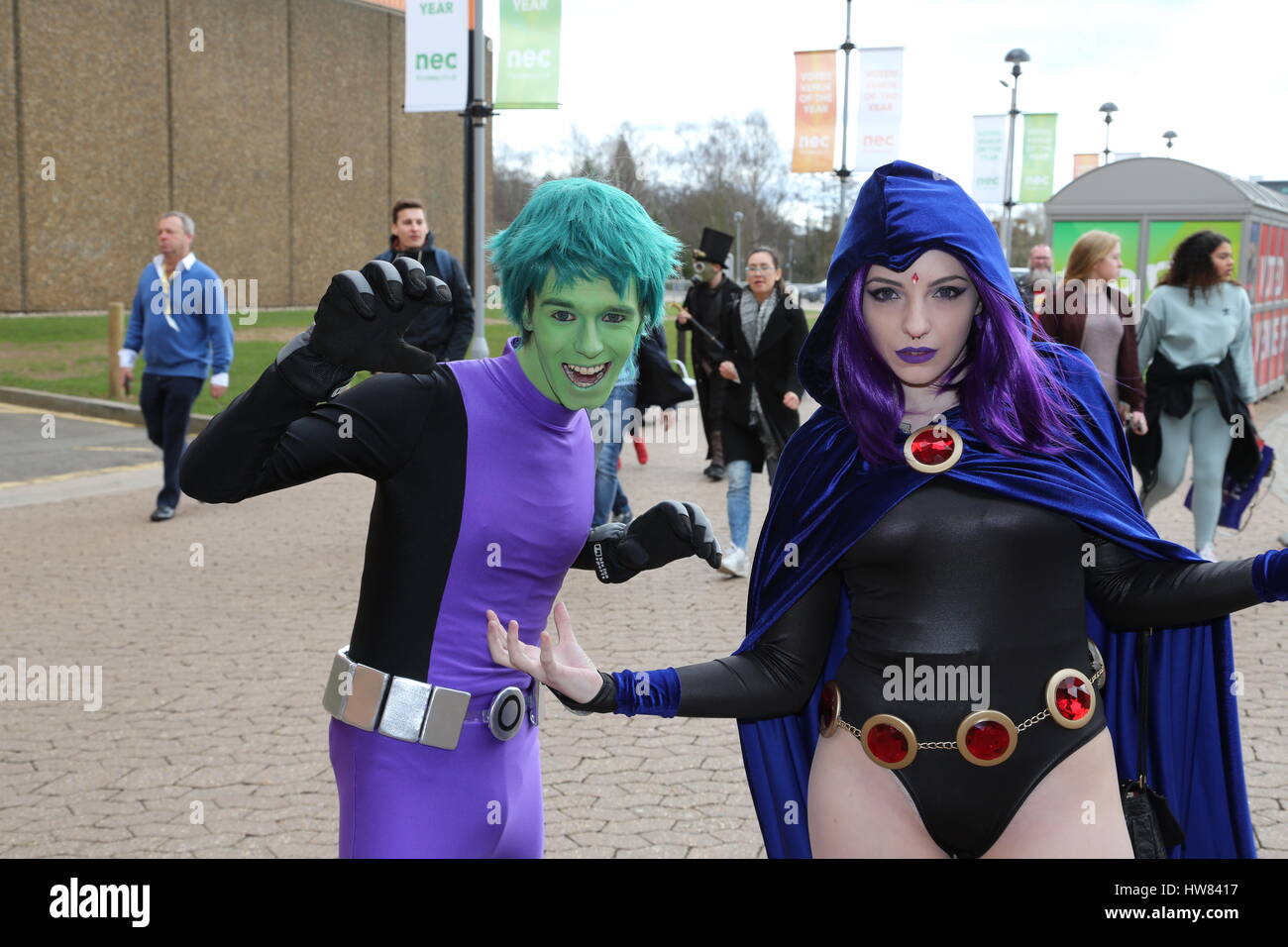 Birmingham, UK. 18th March, 2017. MCM Comic Con at NEC in Birmingham ...