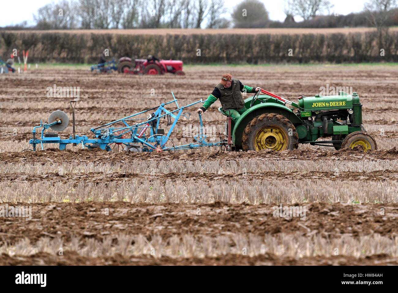 Tractor Ploughing match, vintage tractors, Dorset, UK Stock Photo - Alamy