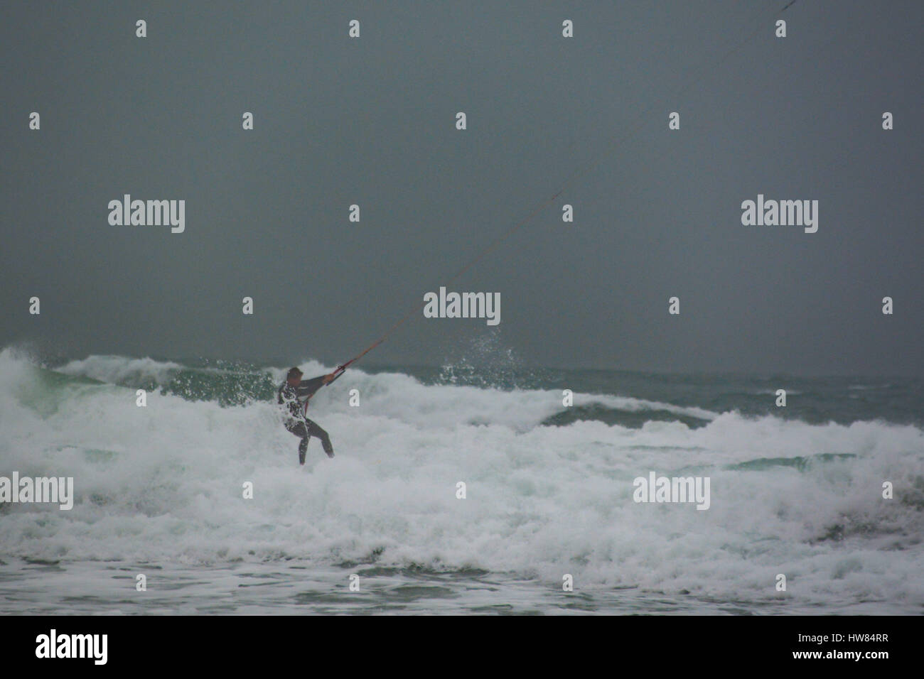 Cornwall north coast big waves hi-res stock photography and images - Alamy