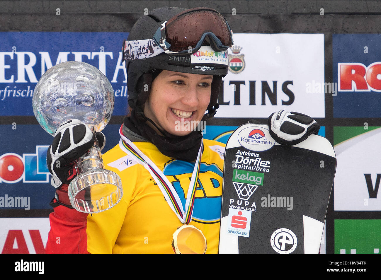 Winterberg, Germany. 18th Mar, 2017. The overall winner of the women's ...