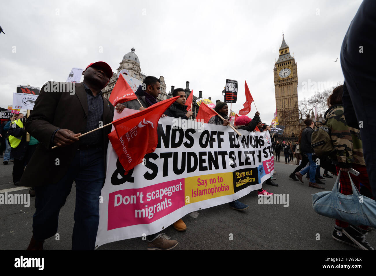 Racism. A march took place in London in protest against racism on UN ...