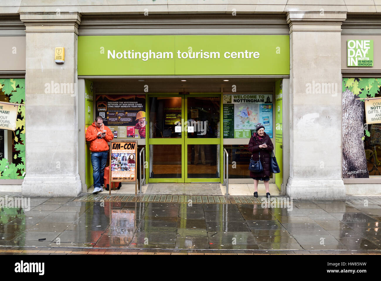 Nottingham, UK. 18th Mar, 2017. Heavy rain and cooler temperatures in ...