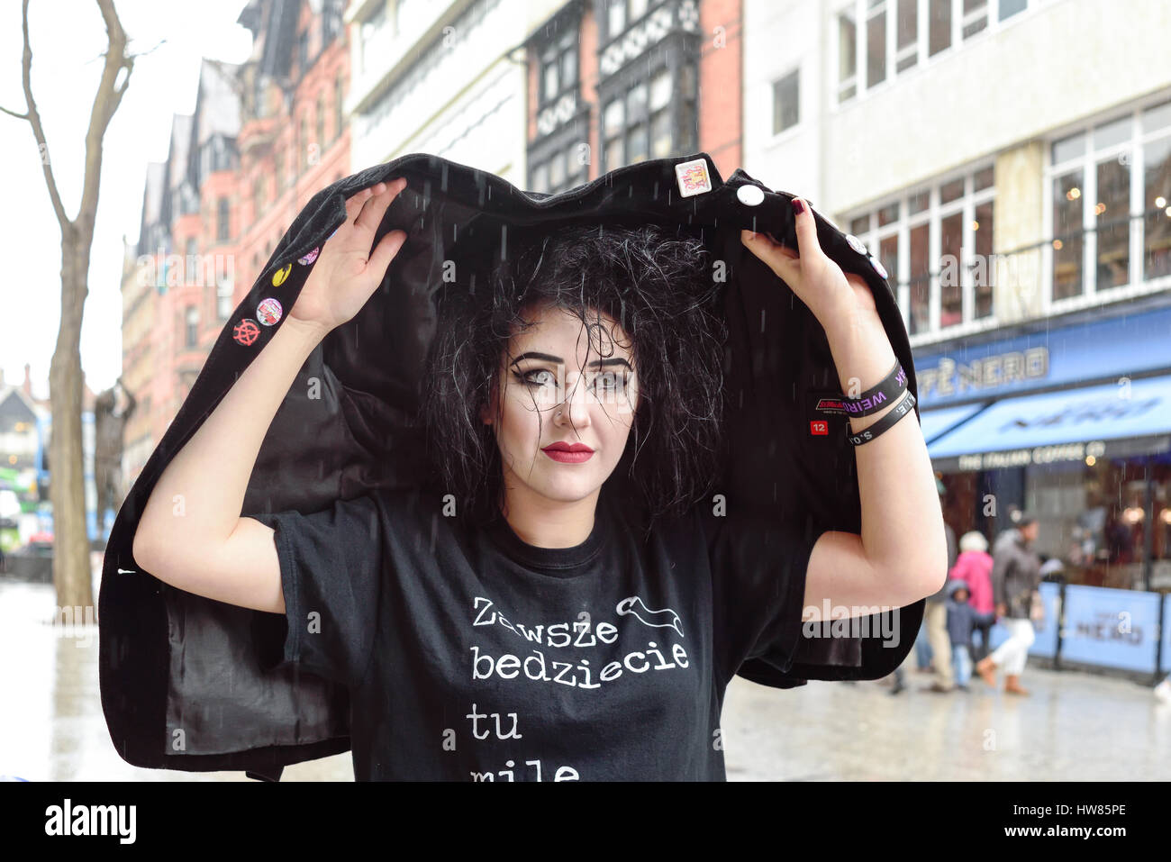 Nottingham, UK. 18th Mar, 2017. Heavy rain and cooler temperatures in ...