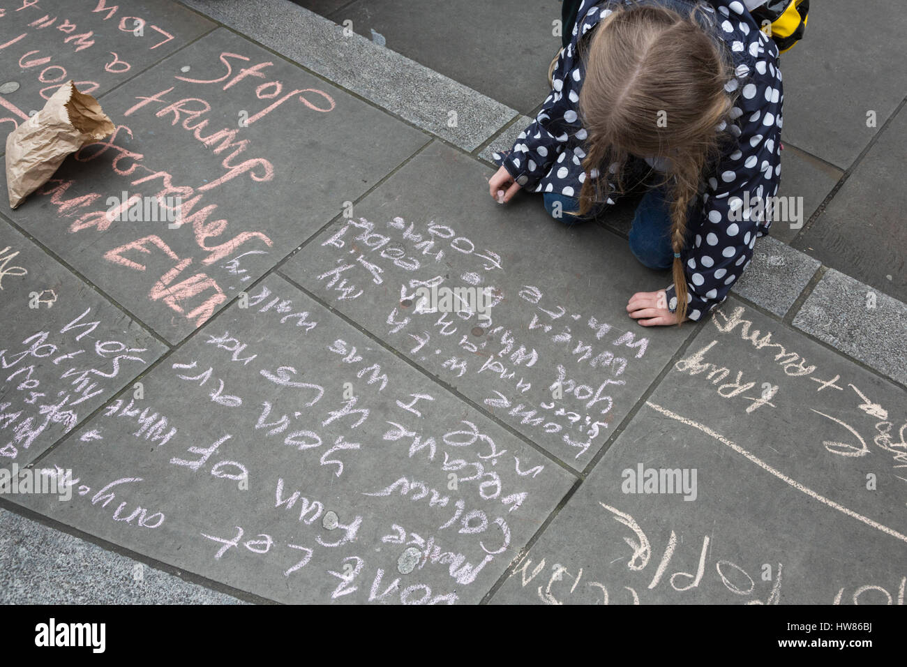 Children Chalk Writing Pavement High Resolution Stock Photography and ...