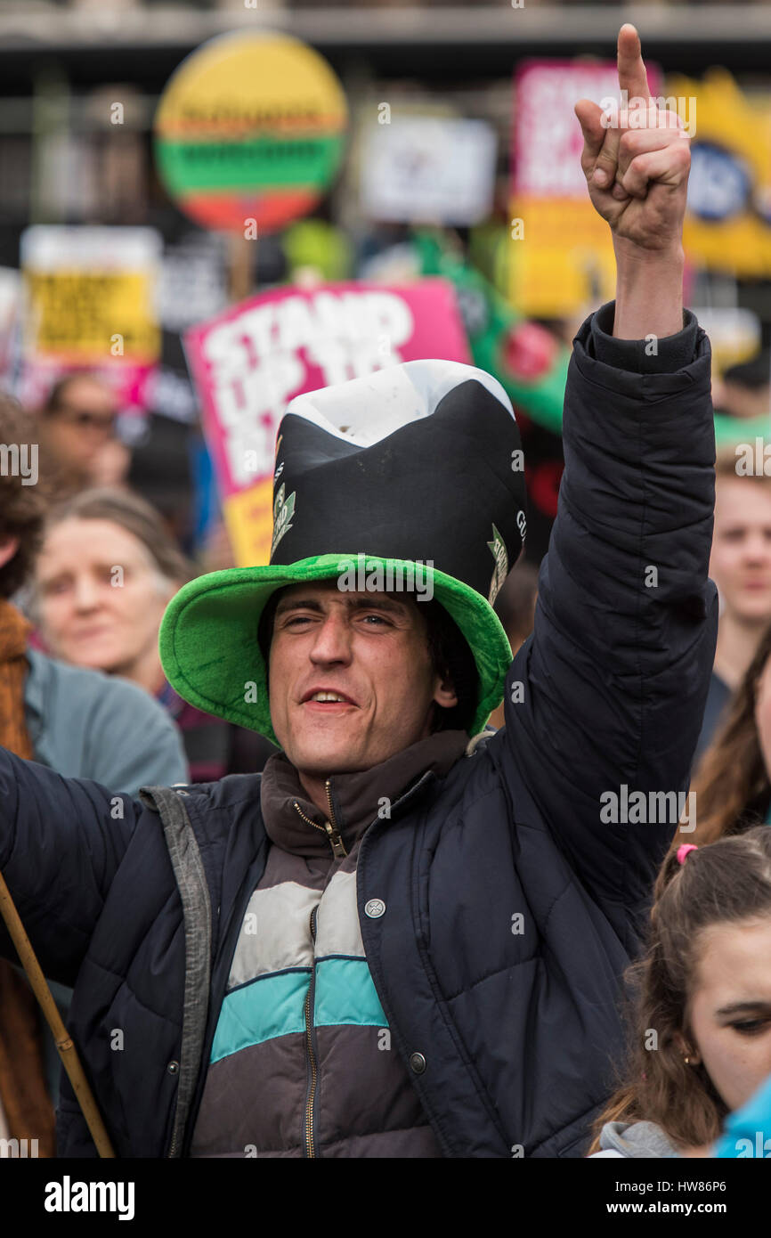 London, UK. 18th March, 2017. A march against racism, organised by ...