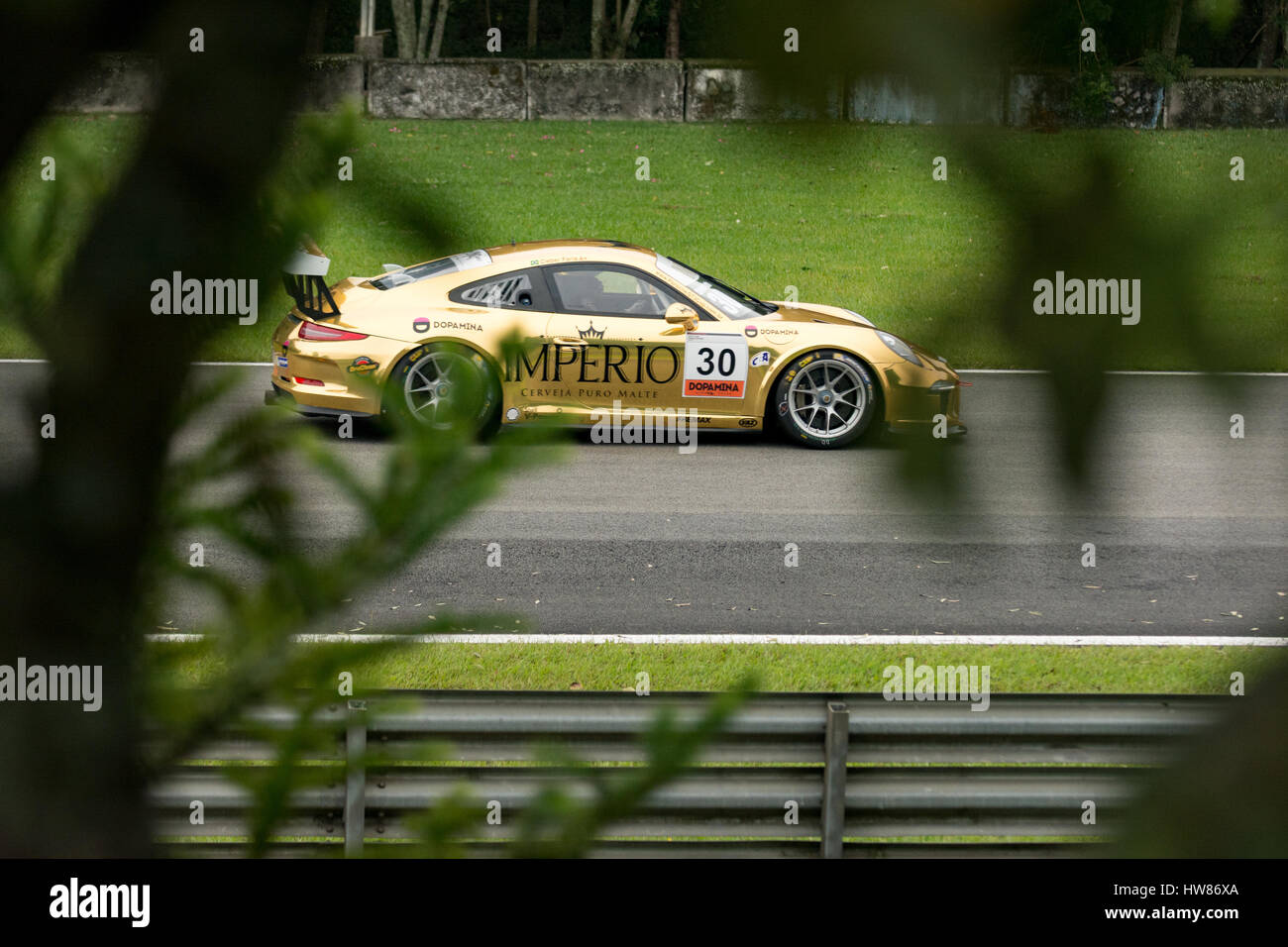 Curitiba, Brazil. 18th Mar, 2017. Cleber Faria car during Porsche GT3 ...
