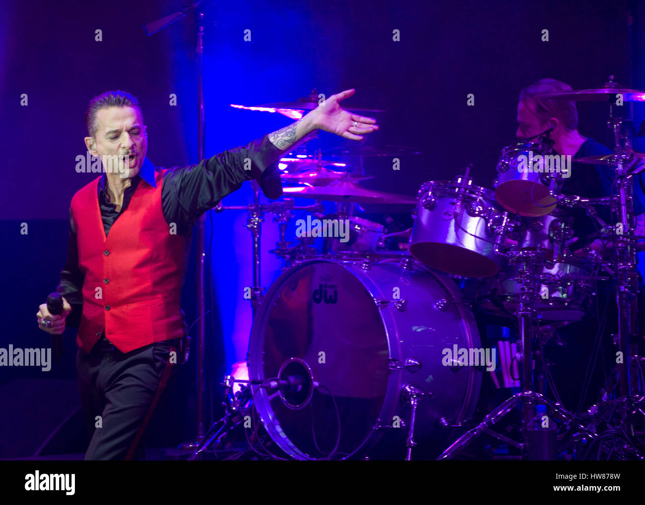 Berlin, Germany. 17th Mar, 2017. The British band "Depeche Mode" with ...