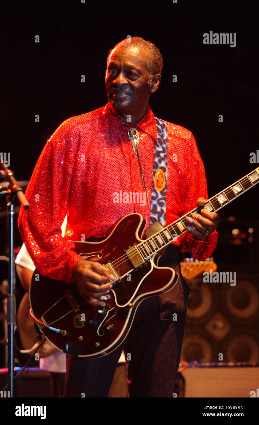 Hollywood FL, USA. 30th July, 2017. Chuck Berry performs at Hard Rock ...