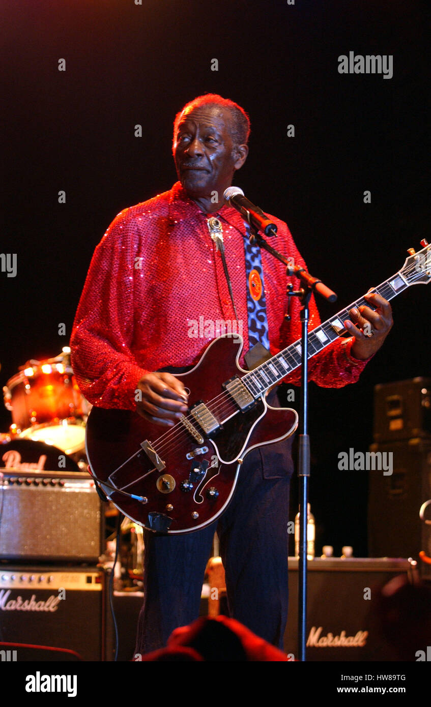 Hollywood FL, USA. 30th July, 2017. Chuck Berry performs at Hard Rock ...