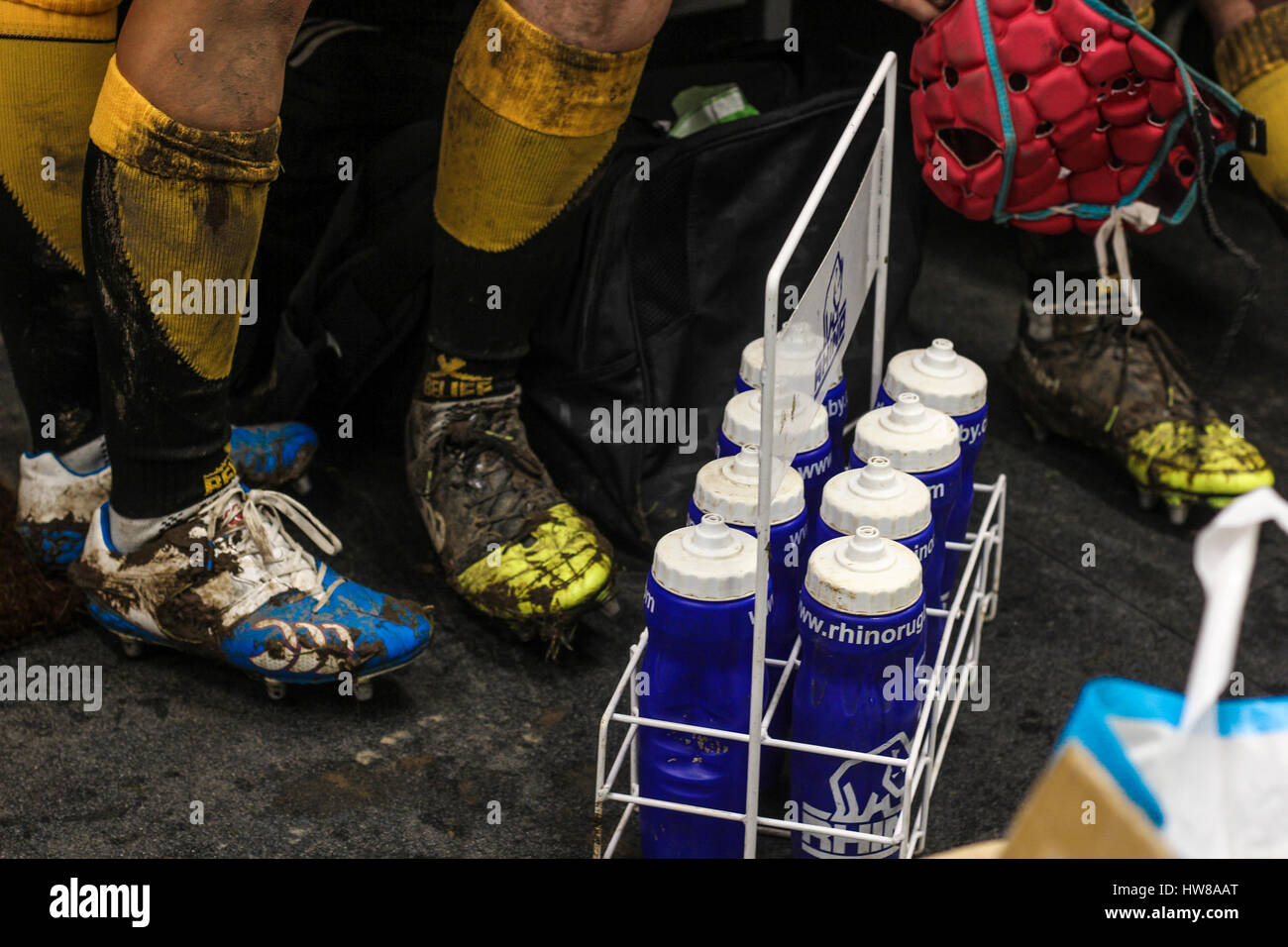 Pontyclun Rugby Club, South Wales, Half-time and training session at ...
