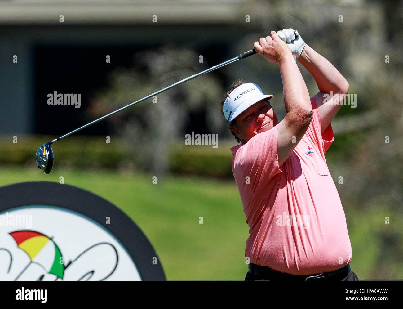 March 18, 2017 - Orlando, Florida, USA-Tim Herron on the tee of the ...