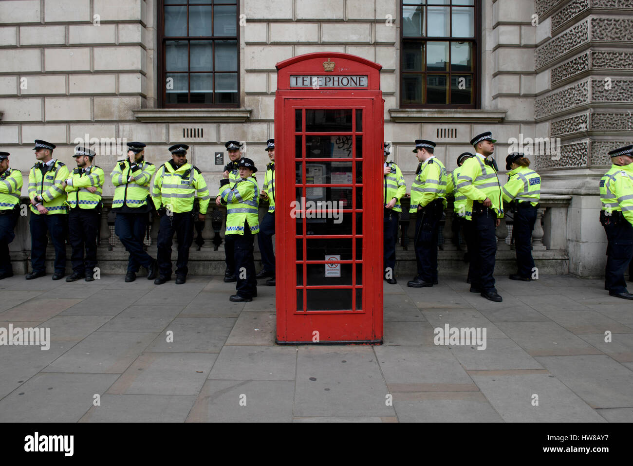 Red police box hi-res stock photography and images - Alamy