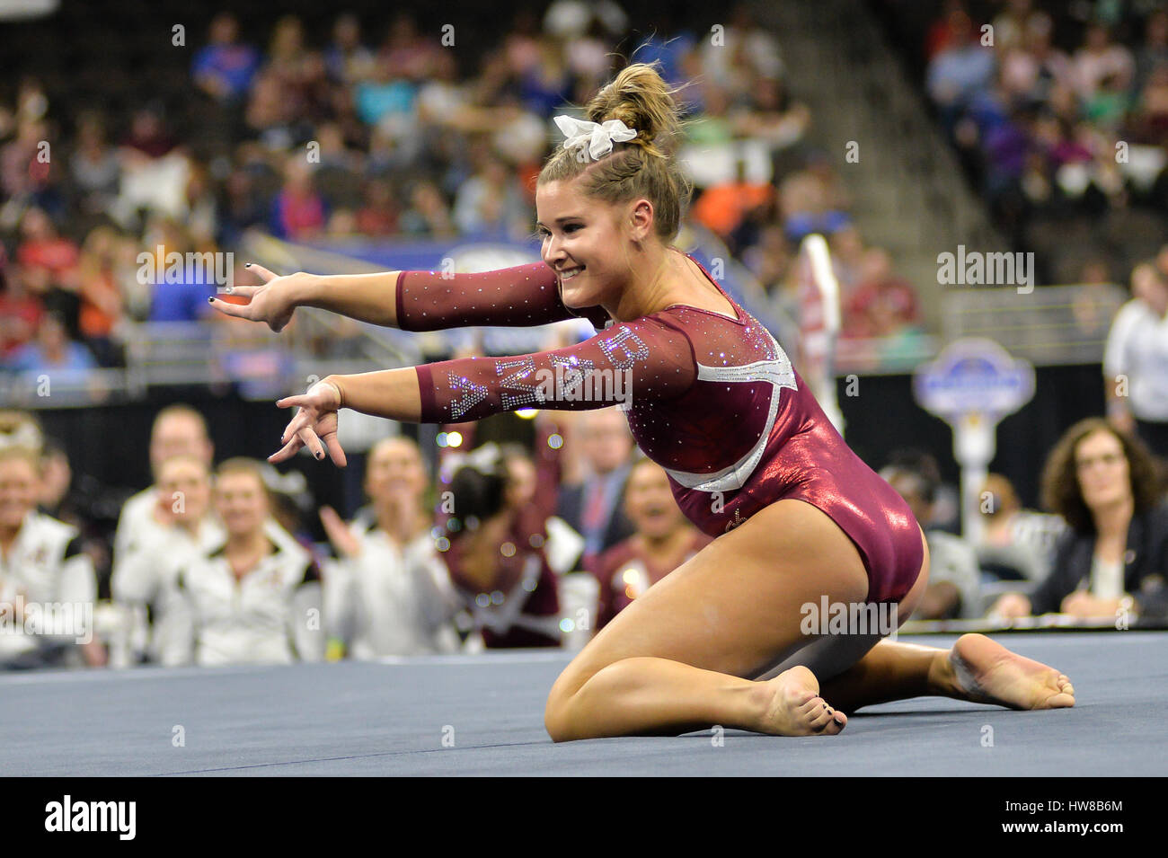 Jacksonville, FL, USA. 18th Mar, 2017. University of Alabama gymnast ...
