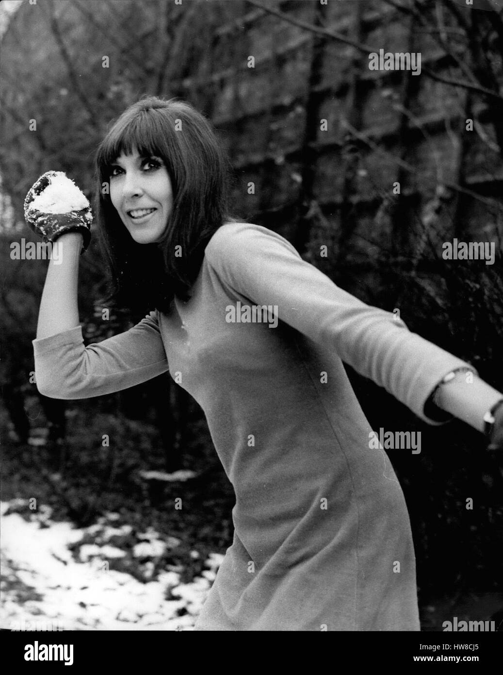1964 - Pop singer Anita Harris, as she will appear in the title credits ...