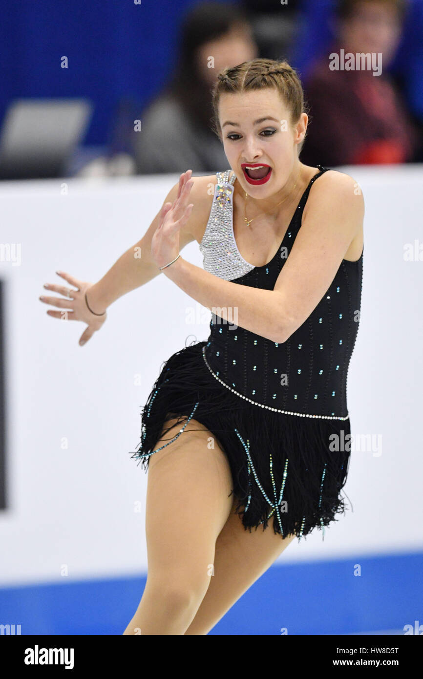 Taipei, Taiwan. 18th Mar, 2017. Kristen Spours (GBR) Figure Skating ...