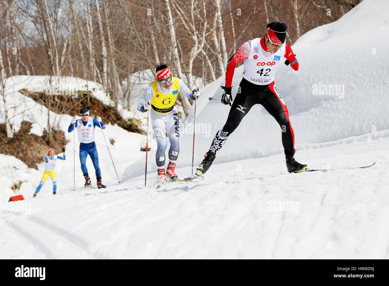 Hokkaido, Japan. 18th Mar, 2017. Yoshihiro Nitta (JPN) Cross Country ...