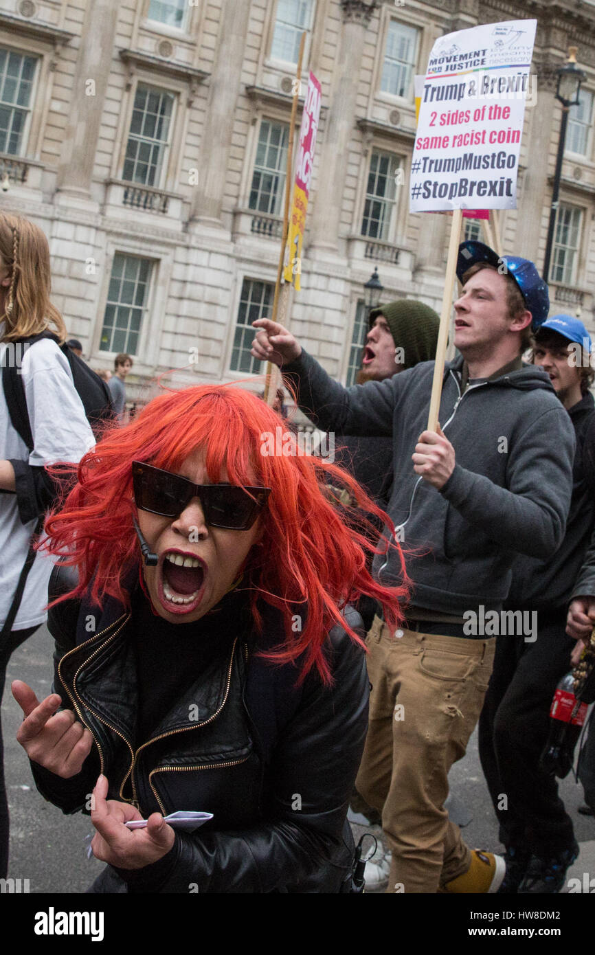 London, UK. 18th March, 2017. Thousands of demonstrators representing ...