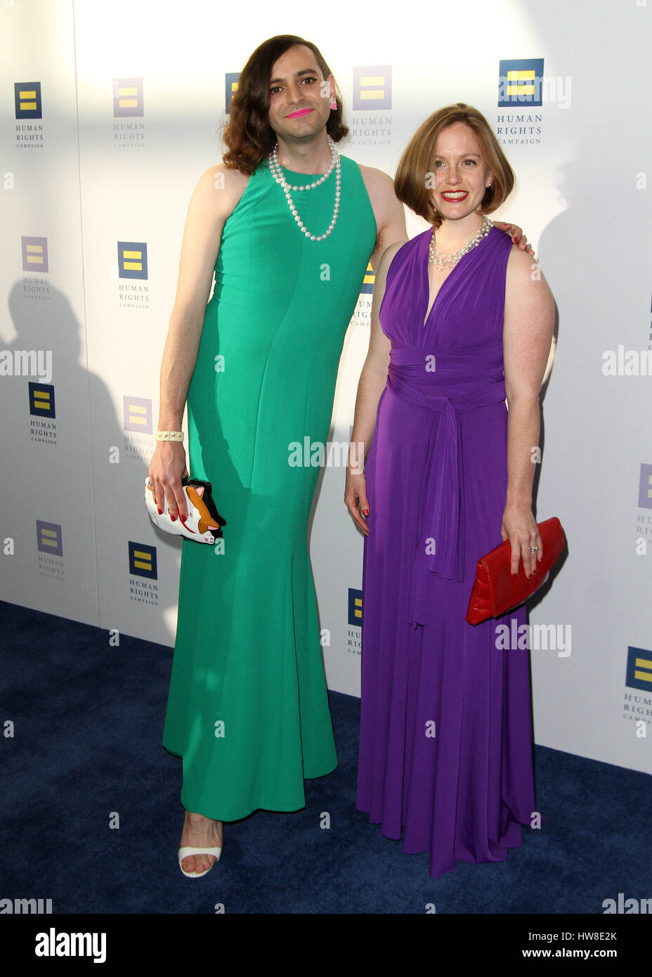 Los Angeles, CA, USA. 18th Mar, 2017. Jacob Tobia and Naomi Sobel. The ...