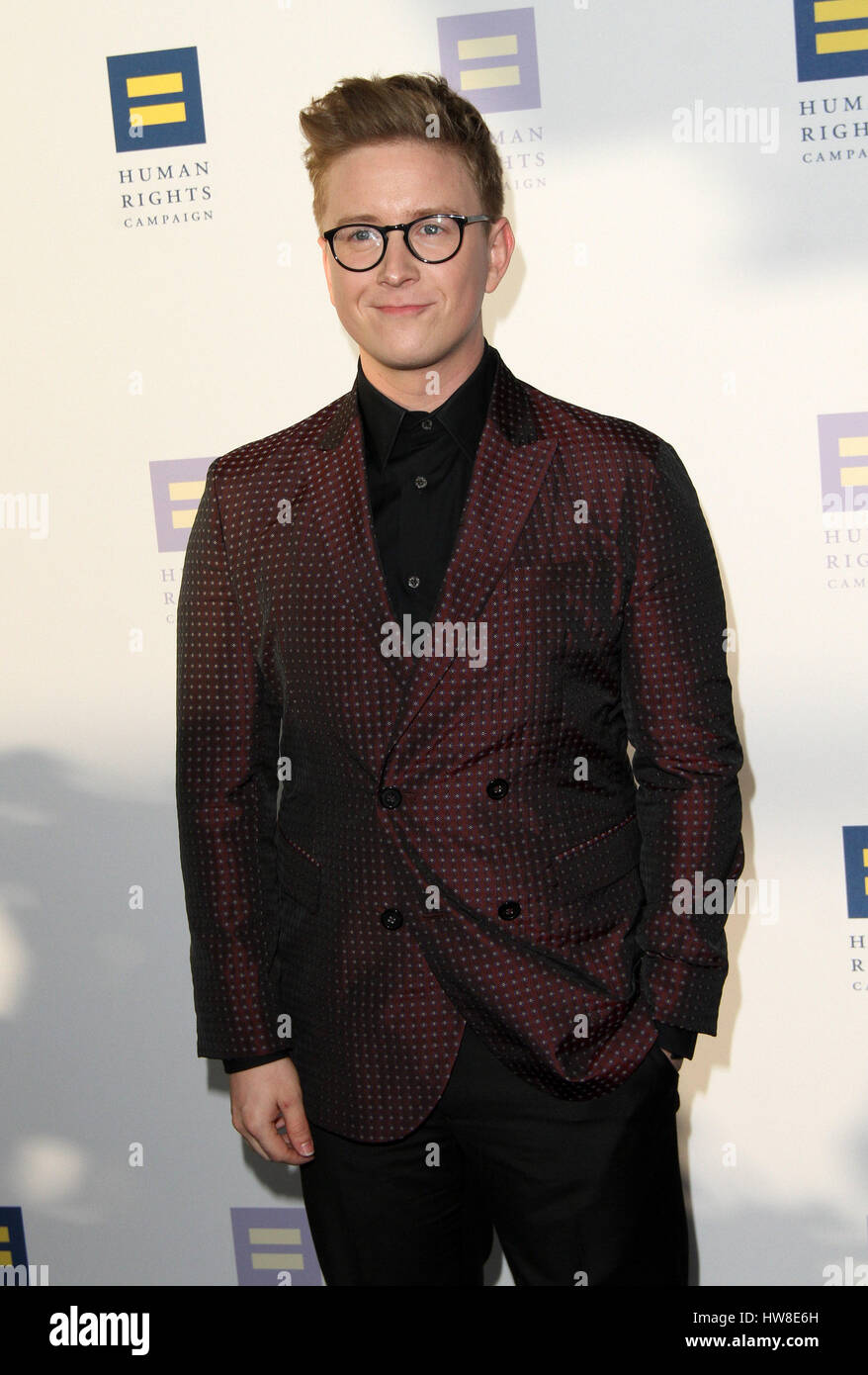 Los Angeles, CA, USA. 18th Mar, 2017. Tyler Oakley. The Human Rights ...