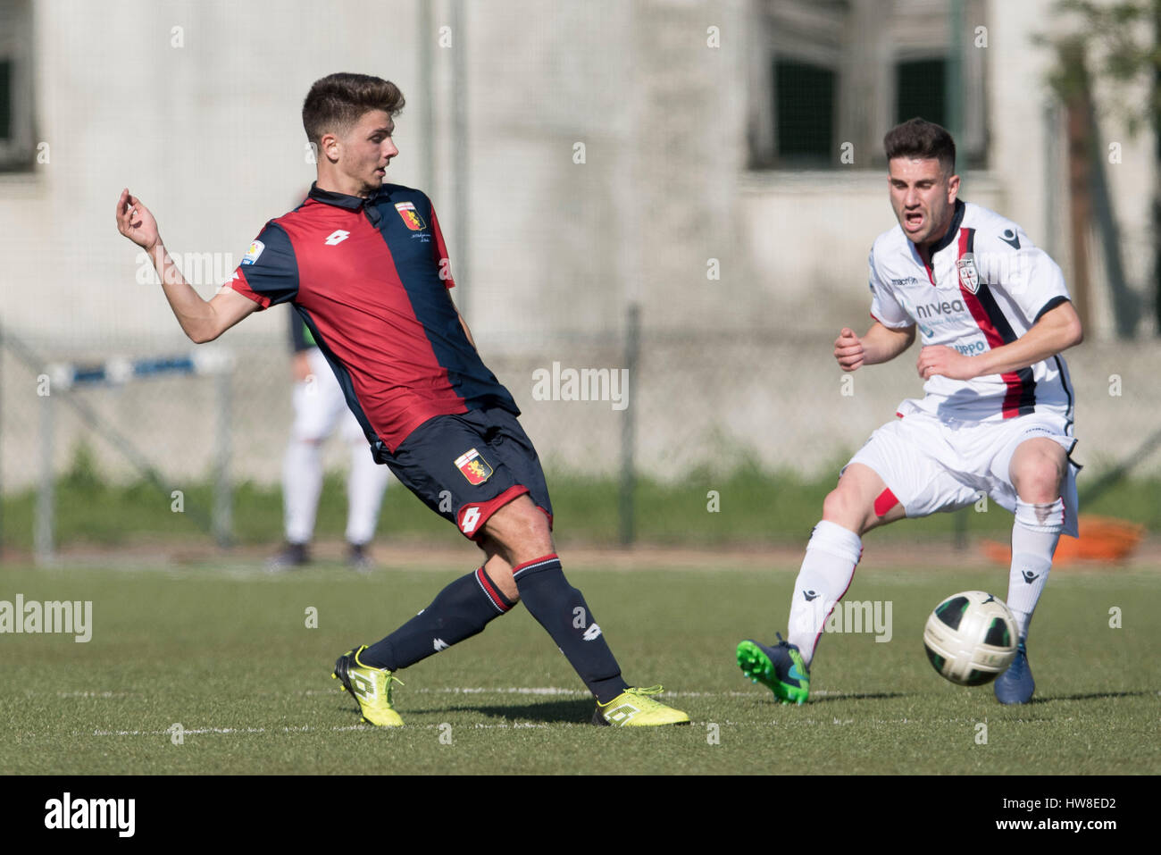 Levanto, Italy. 16th Mar, 2017. Federico Fassone (Genoa), Riccardo ...