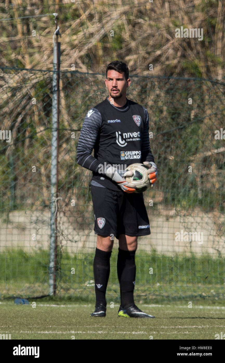 Levanto, Italy. 16th Mar, 2017. Luca Crosta (Cagliari) Football/Soccer ...