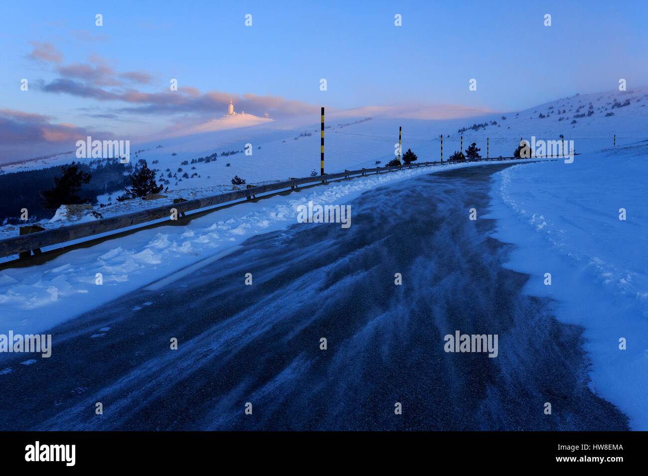 France, Vaucluse, Mont Ventoux (1912 m), Col des Tempetes, southern ...