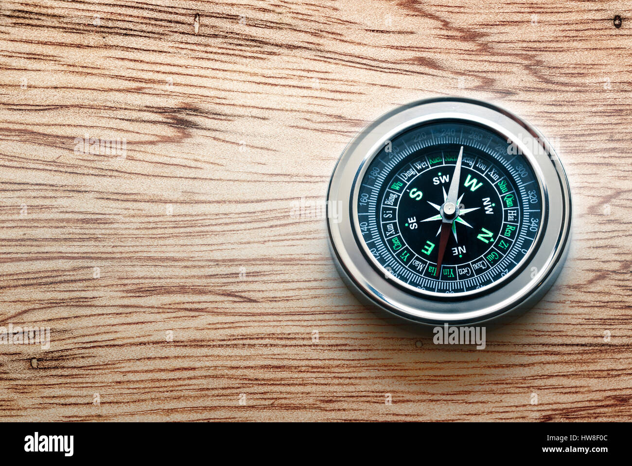 New compass in closeup as single object Stock Photo - Alamy