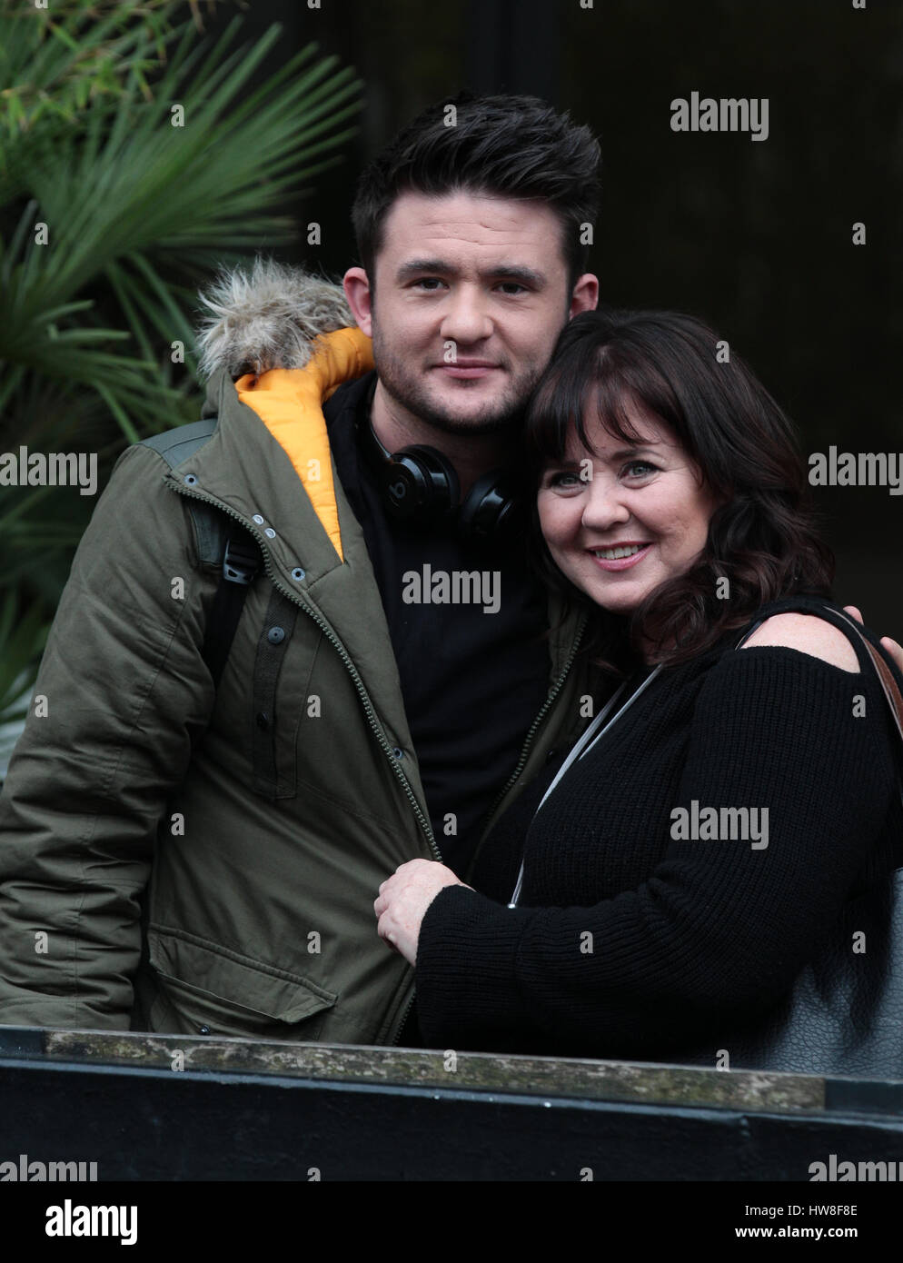 Coleen Nolan and Shane Jr seen at ITV studios on 6th Feb 2017 in London ...