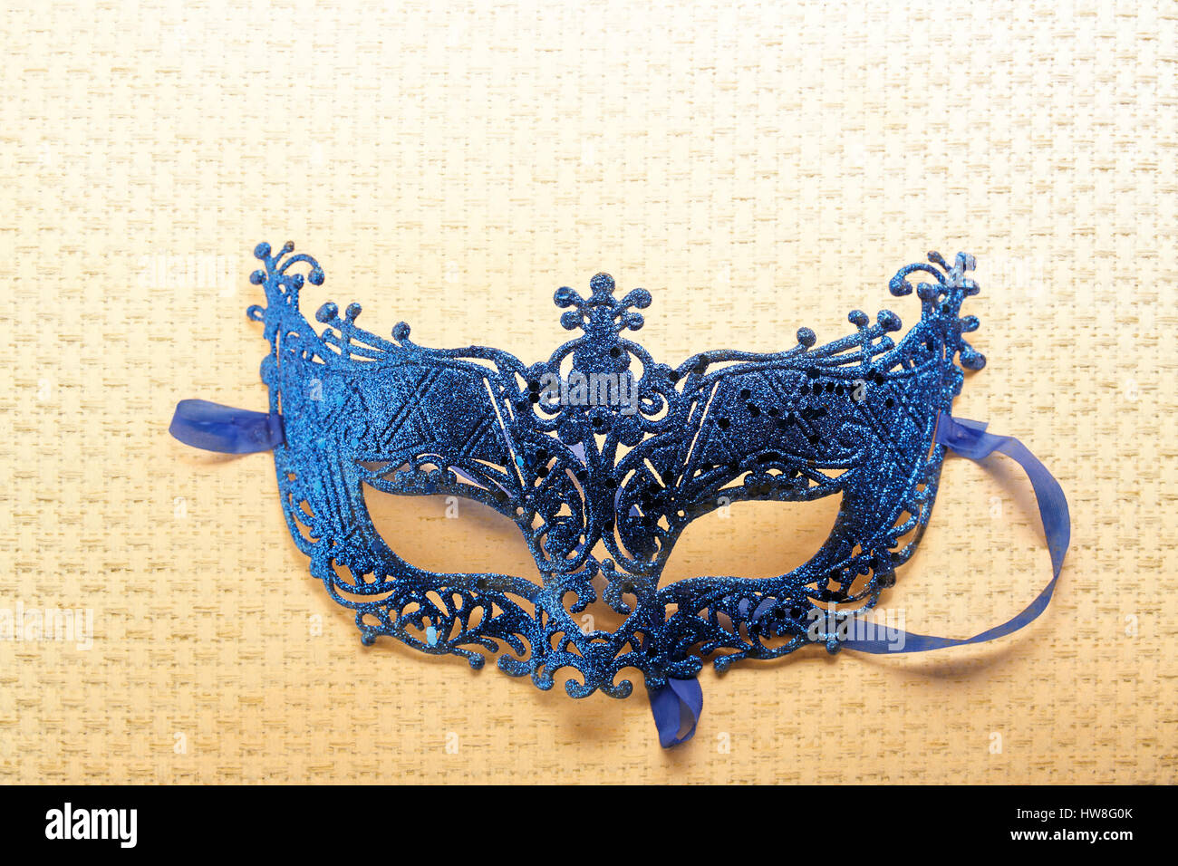 Single carnival disguise mask in close up Stock Photo - Alamy