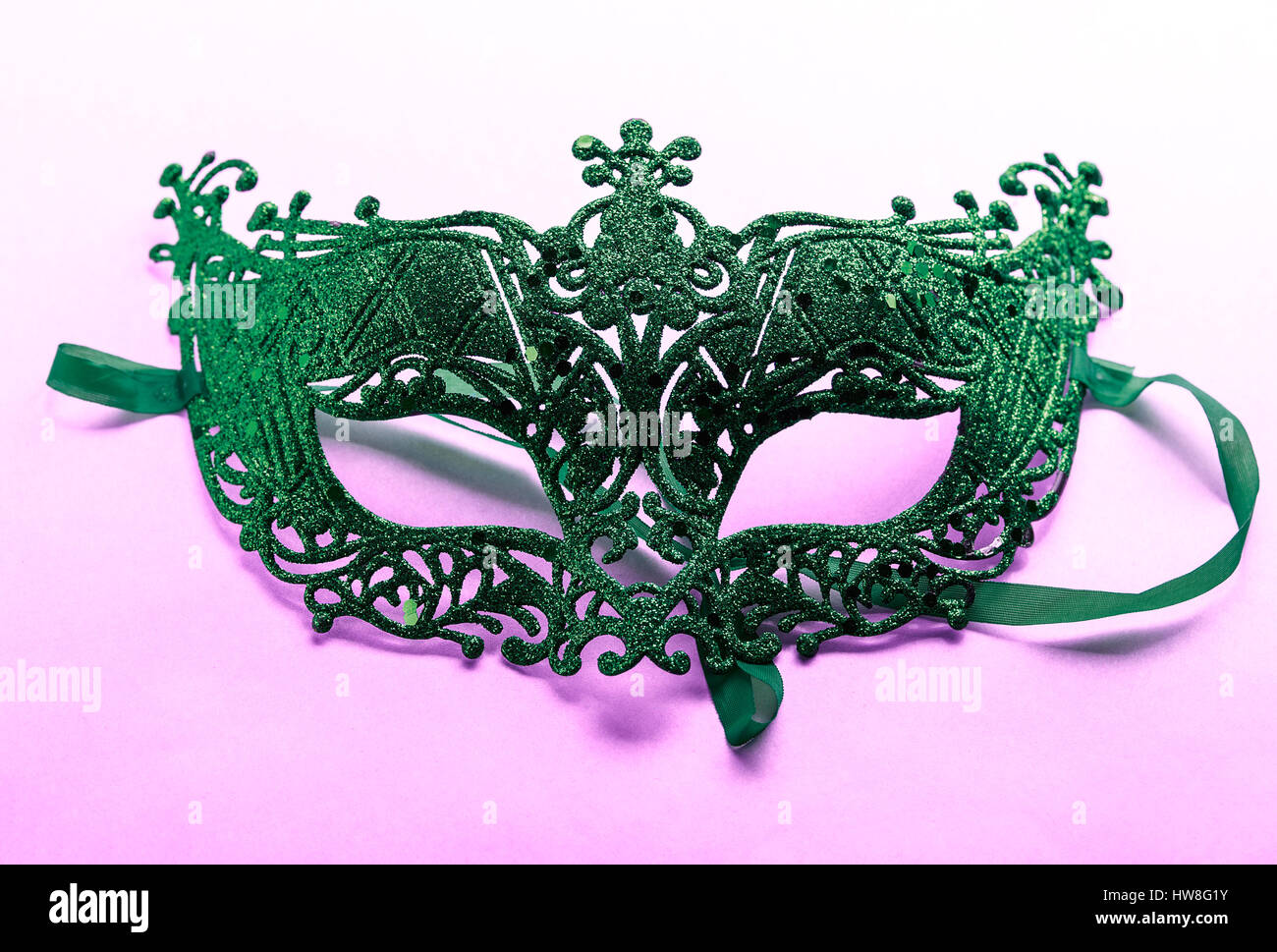 Single carnival disguise mask in close up Stock Photo - Alamy