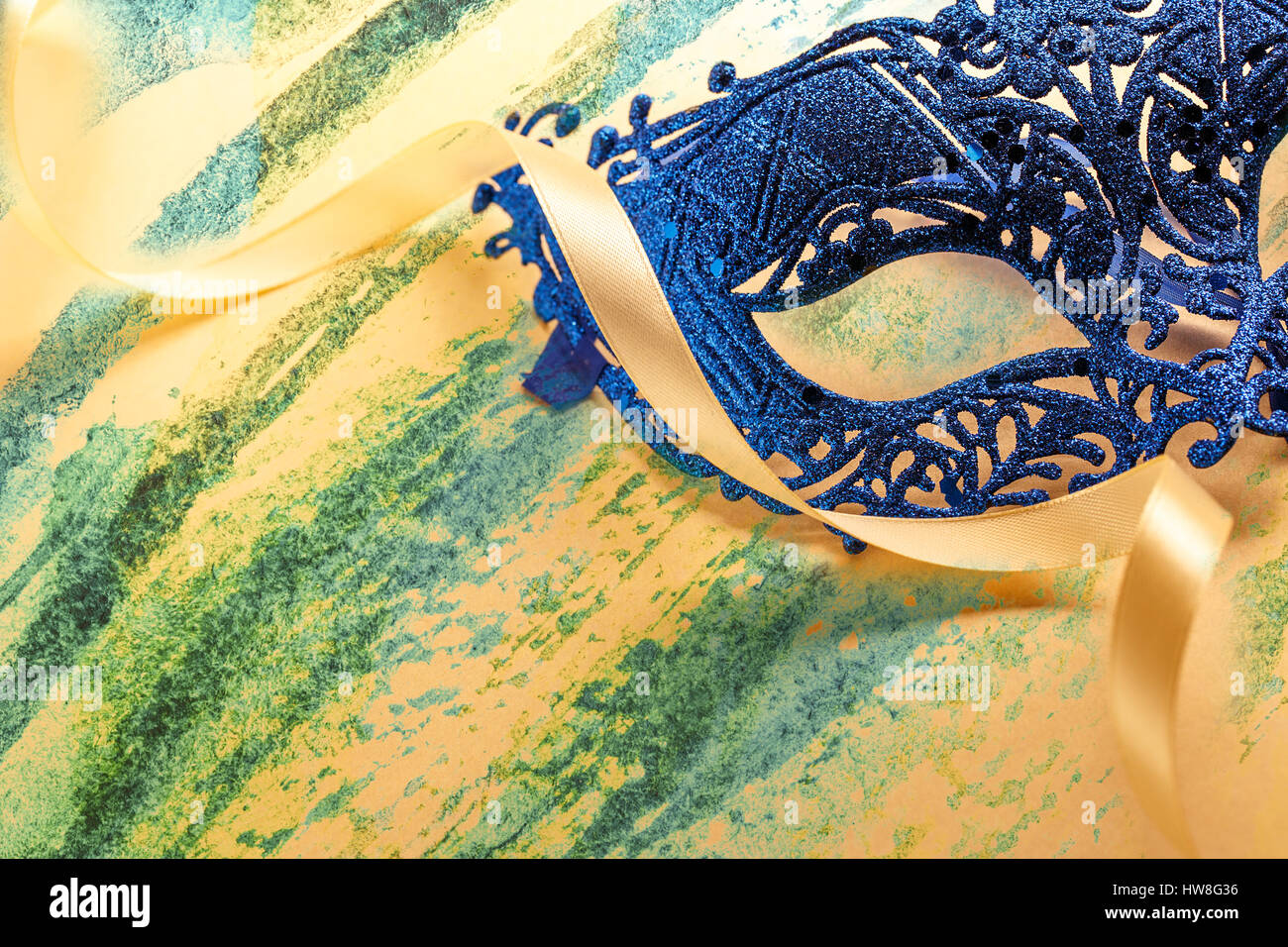 Single carnival disguise mask in close up Stock Photo - Alamy