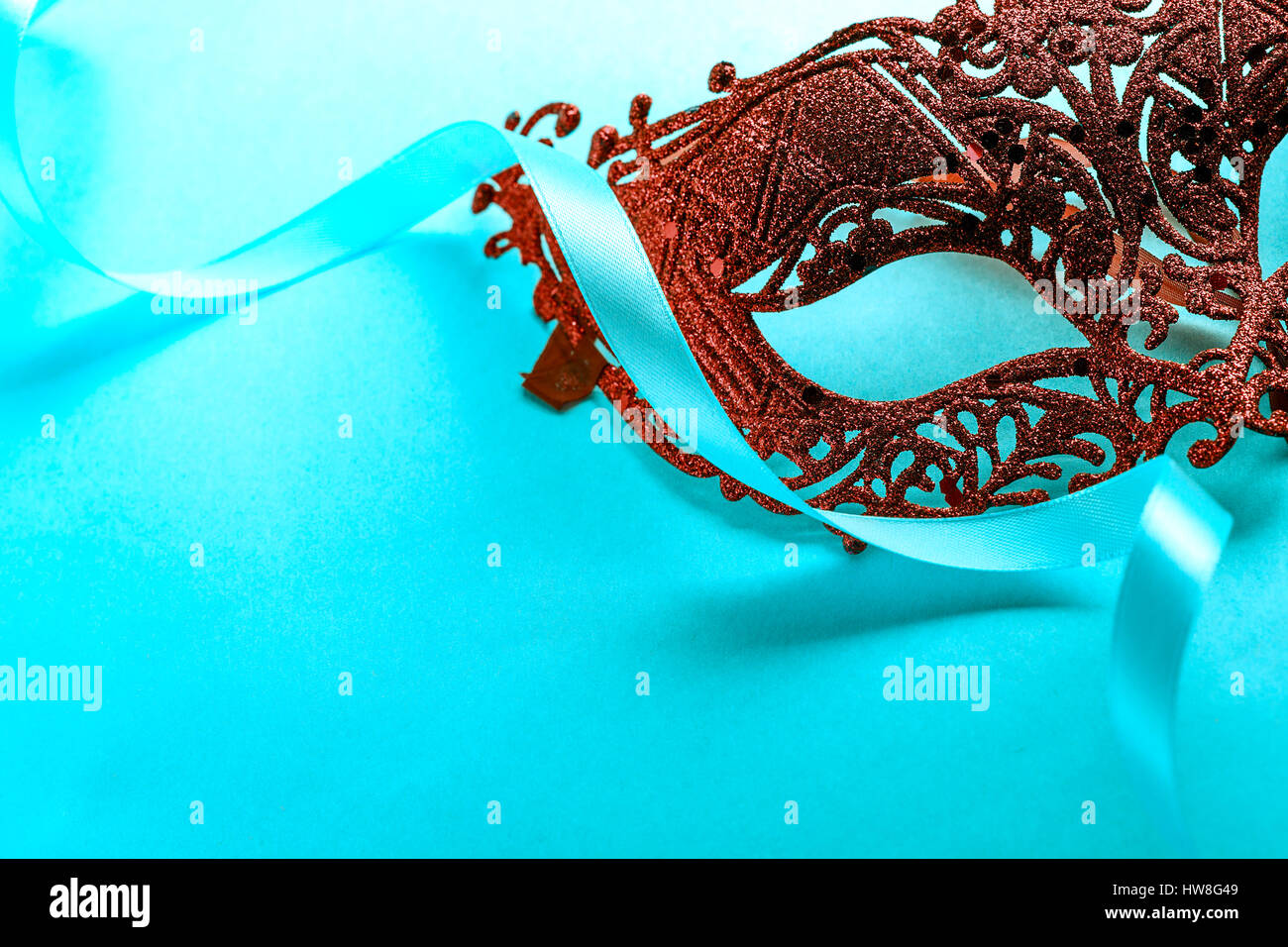 Single carnival disguise mask in close up Stock Photo - Alamy