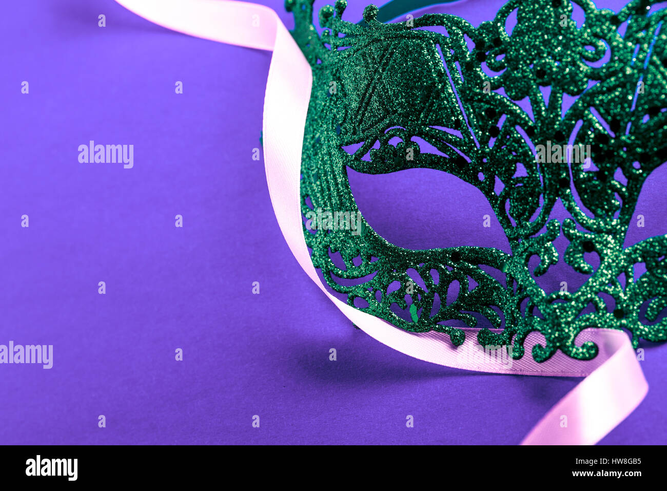 Single carnival disguise mask in close up Stock Photo - Alamy