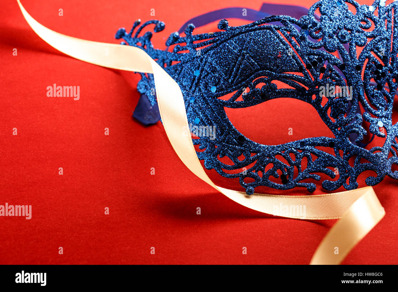 Single carnival disguise mask in close up Stock Photo - Alamy