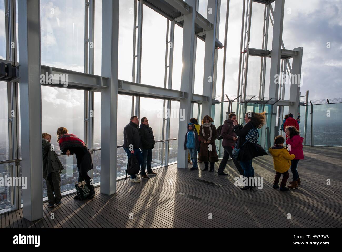 England, London, The Shard building, the View from the Shard ...