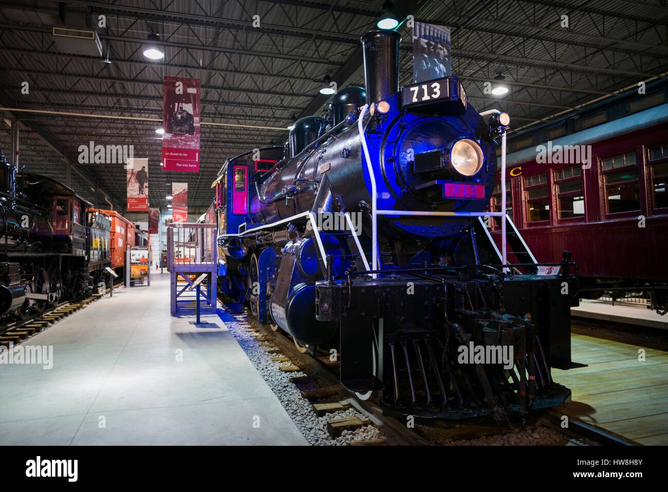 Canada, Quebec, Montreal, Delson, Canadian Railway Museum, Exporail ...