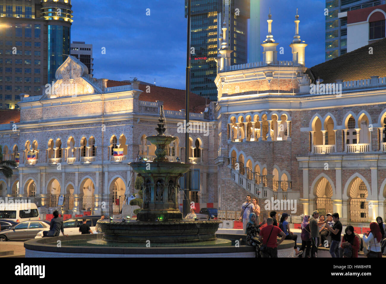 Malaysia, Kuala Lumpur, Merdeka Square, Victorian Fountain, heritage ...