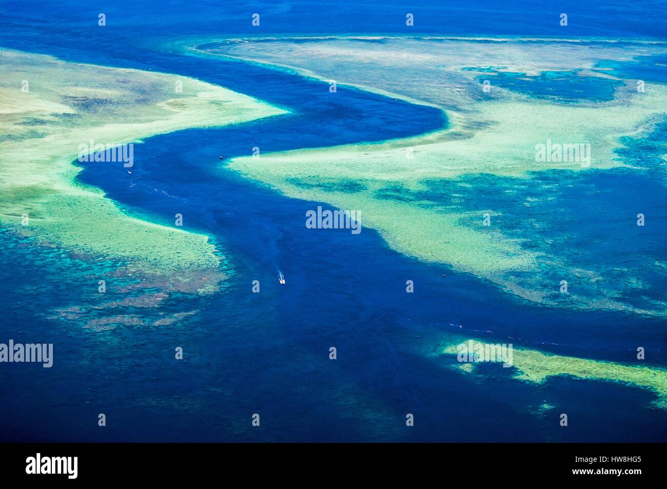 France, Mayotte island (French overseas department), the coral reef and ...