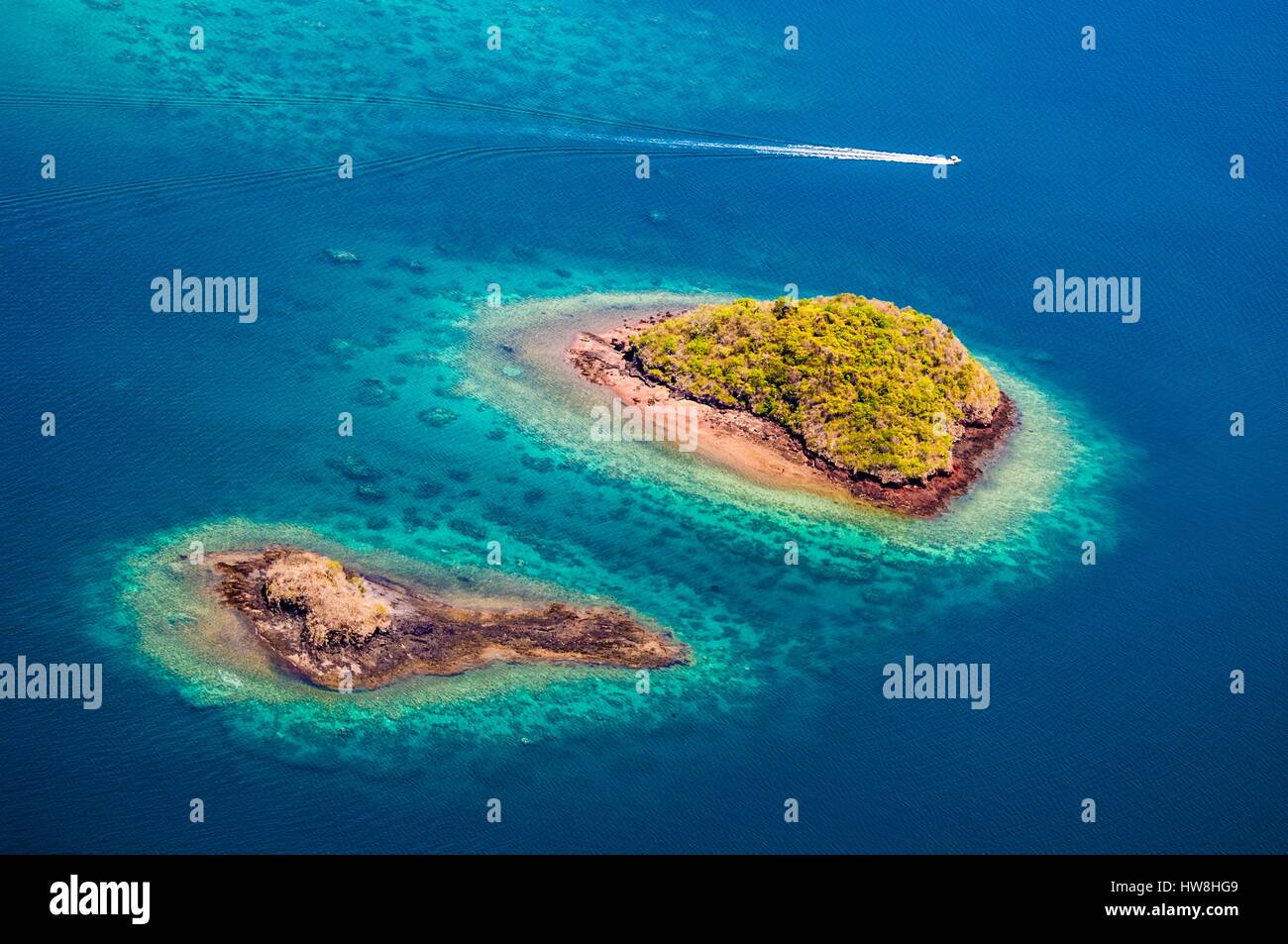 France, Mayotte island (French overseas department), the lagoon, its ...