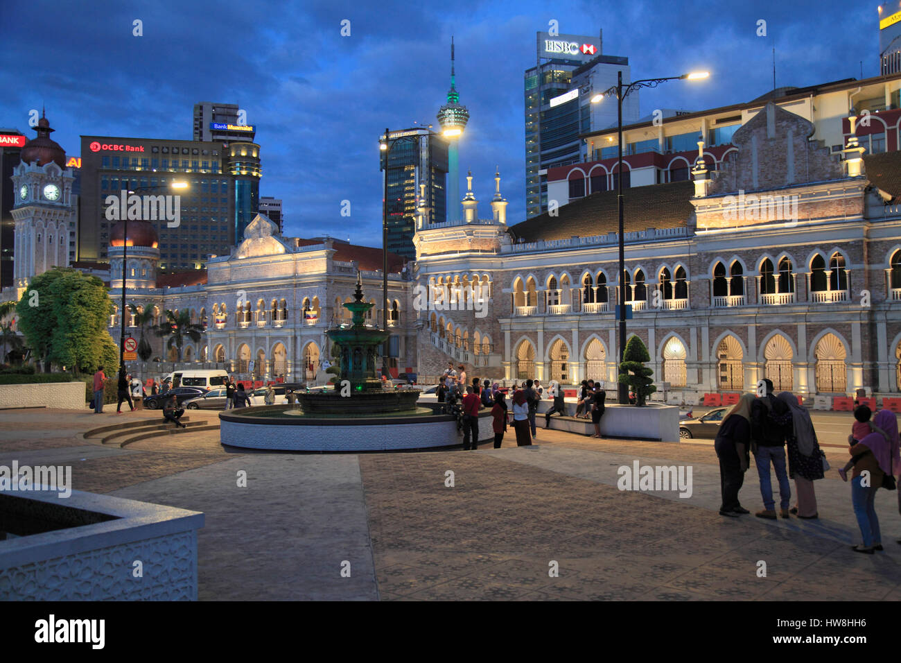Malaysia, Kuala Lumpur, Merdeka Square, skyline, heritage architecture ...