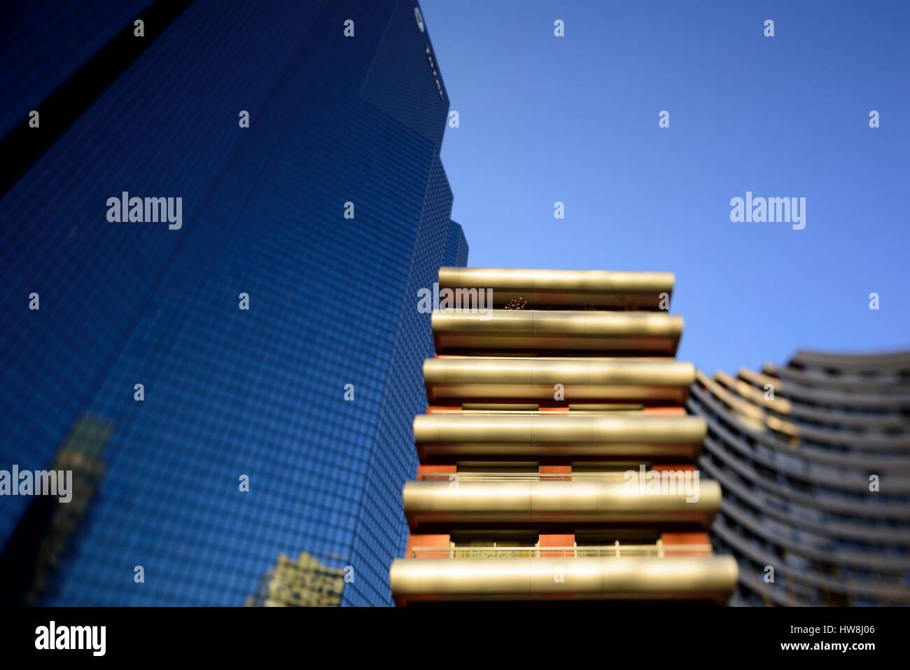 France, Paris, The fire brigade building at La Défens Stock Photo - Alamy